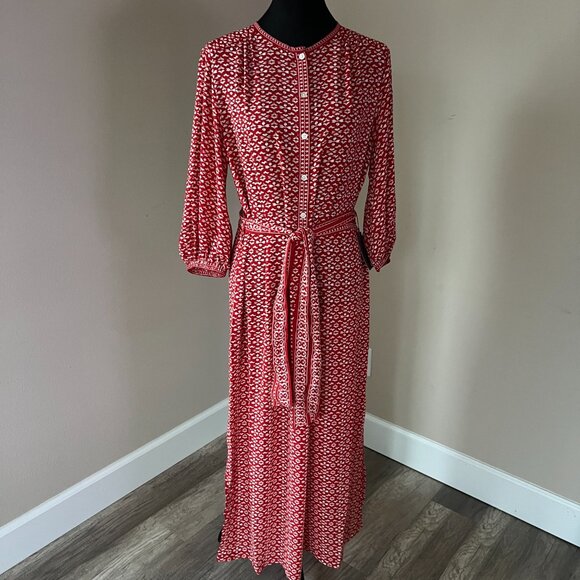 Max Studio | Dresses | Max Studio Long Sleeve Button Front Maxi Dress ...